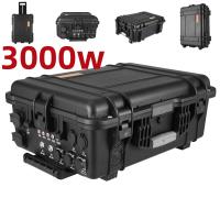 China Customizable Black Energy Storage System 3000W220V/230V Silent Portable Power Station for sale