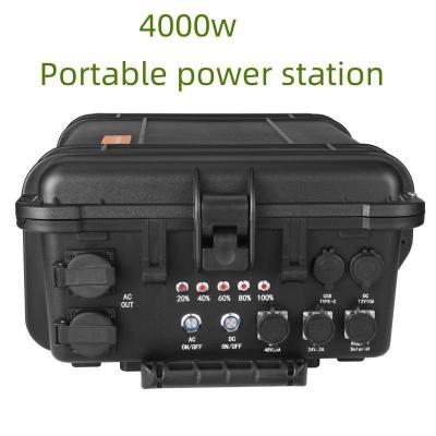 China Large-Capacity LiFePO4 220V 4000W Multi-Functional Mobile Power Station for Emergency for sale