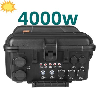 China 4000W Portable Power Station with All AC Output Socket and LiFePO4 Lithium Battery for sale