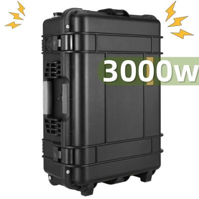 China All Socket Type 3000W LiFePO4 Battery Portable Power Station with Peak Power of 6000W for sale