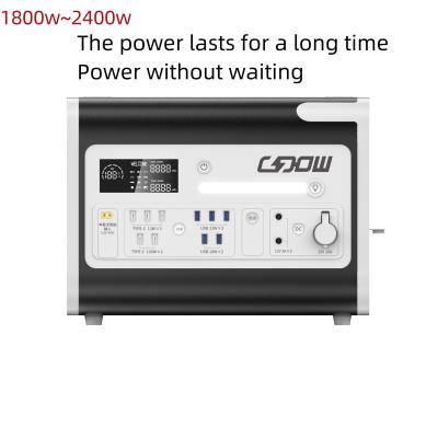 China LiFePO4 Solar Mobile Power Station Generator 2200W for Outdoor and Home Energy System for sale