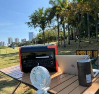 China Camping Power Station with Solar and AC Charge Output Voltagefluctuation Range -5%-5% for sale