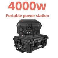 China AC Adapter Charging Mode Black Colour 4000W Solar Generator for Emergency Power Station for sale