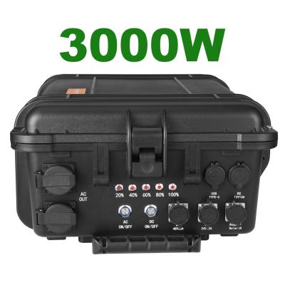 China 3000W Portable Solar 220V Socket for Family Outdoor Emergency Backup Power Station for sale