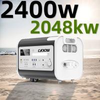China 2400W2048wh Energy Storage System Portable Power Station Solar Generator Fast Charge 1500W Wireless 15W for sale