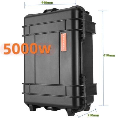 China 5000W Emergency Lithium Battery Inverter Group Charger with USB Charging Solar System for sale