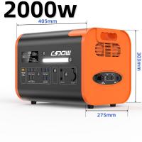 China 2000W Energy Storage/Portable Generator with USB Charging Solar Power Station Power Supply for sale