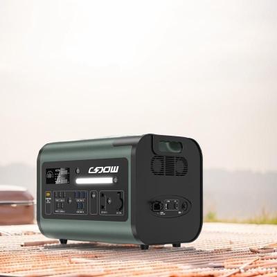 China LiFePO4 Battery Emergency Camping Solar Generator 1000W 2200W Portable Power Station for sale