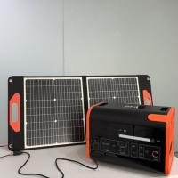 China 800W Solar Charging Portable Energy Storage Power Station in Black with Orange Color for sale