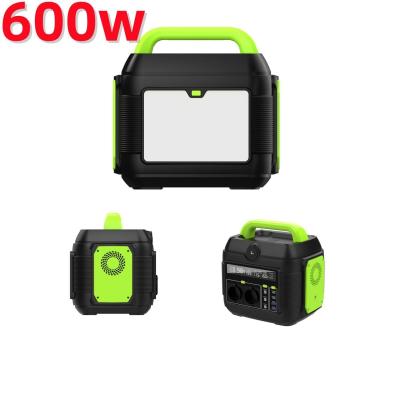 China 2024 Lithium Iron Phosphate Battery 600W Solar Generator for Solar Car Charging Type for sale