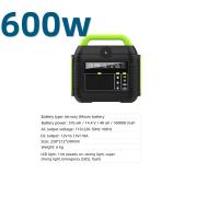 China Portable 600W Solar Rechargeable Power Station Ternary Lithium Battery Customizable Colour for sale
