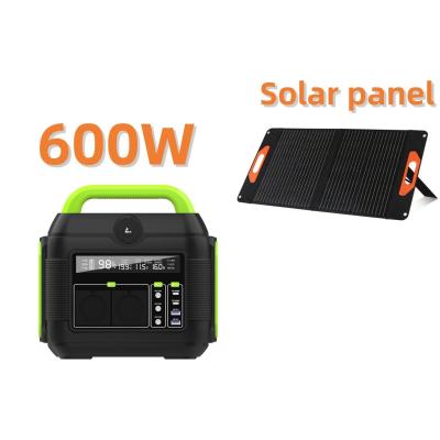 China European Sta AC Socket Portable 300W 600W Solar Generator for Indoor Emergency Power Station for sale