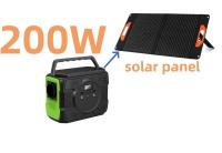 China 200W Portable Rechargeable Battery Camping Power Station Solar Generator for Outdoor for sale