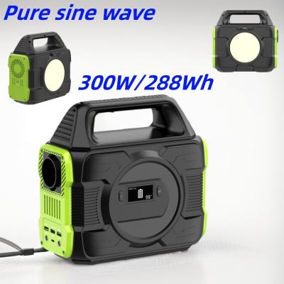 China Power Output 220V Generator for Outdoor Camping Lithium Battery 300W Solar Battery Pack for sale