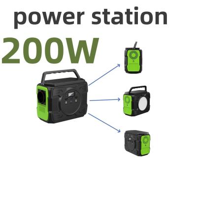 China 200W Solar Energy Storage Generator Emergency Balcony RV Power Station with S2X-173 for sale