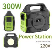 China Removable Battery and LCD Display 300W Emergency Energy Camping Portable Power Station for sale