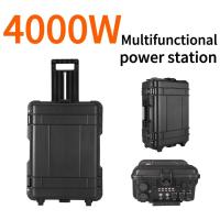 China 4000W Portable UPS Energy Storage Power Supply LiFePO4 15A Max AC Output Current for sale