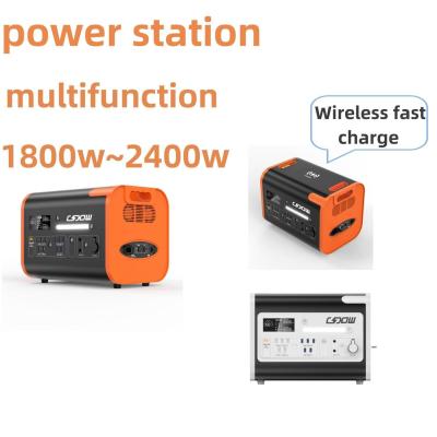 China United Nations AC Socket 220V±5% Emergency Portable Solar Generator 2200W for Camping for sale