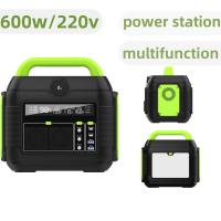 China Un AC Socket 600W Rechargeable Lighting Portable Mobile Power Station Solar Generator for sale