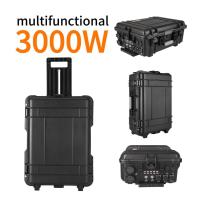 China AC Pure Sine Wave Output 3000W Energy Storage Lithium Battery Portable Power Station for sale