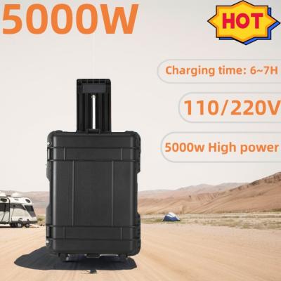 China 8000W Peak Power Portable Energy Storage Solar Generator with Explosion-Proof Light for sale