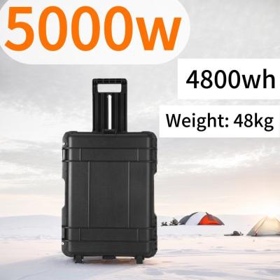 China 8000W Peak Power Portable Solar Generator 5000W Auto Emergency Power Banks for Camping for sale