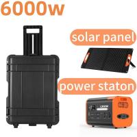 China 110V 220V High Power Storage 6000W Outdoor Mobile Power Station for Emergencies for sale