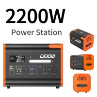 China Portable Backup Battery Solar Power Station for Emergency Camping 2200W 2000W 2500W for sale