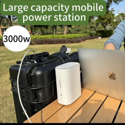 China Multifunctional 3000W3000wh Outdoor Solar Power Station with AC Pure Sine Wave Output for sale