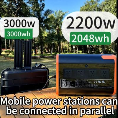 China Orange 2200W Uav Solar Generator with Un38.3/Msos Authentication and 4000W Drive Power for sale