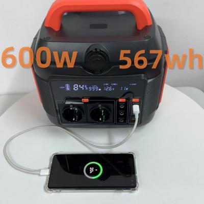 China Simple and Safe On-Board Power Station 600W288wh Solar Generator with Un AC Socket for sale