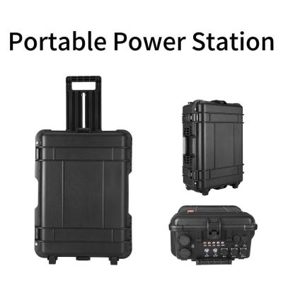 China AC Pure Sine Wave Solar Mobile Power Station with 4000W Output and Multiple Outlets for sale