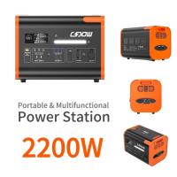 China 2200W Portable Power Bank with Type-C 3*18W/2*100W and 2500W Rechargeable Solar Panel for sale