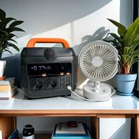 China 600W Orange Household Emergency Solar Generator with National Standard AC Socket for sale