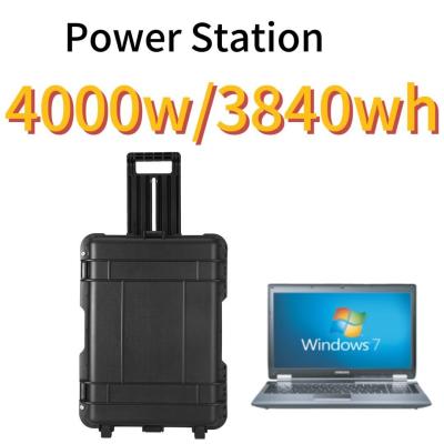 China 3840wh Household Energy Storage Power Supply Portable Power Station with Large Capacity for sale