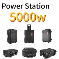 China Pure Sine Wave Inverter Type Outdoor 5000W Large Capacity Lithium Solar Power Station for sale