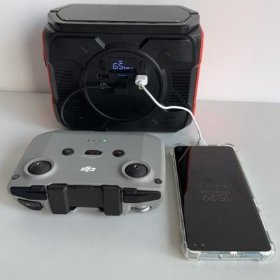 China Modified Wave AC Output Portable Power Station 200W with LED Light and QC3.0 Output for sale