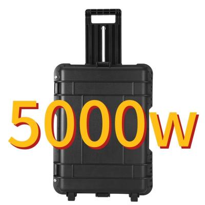 China Car Charging 5000W/100ah Large Capacity Lithium Battery Solar Power Station for Outdoor for sale