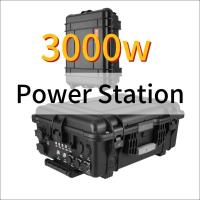 China All Appliances Black 3000W Emergency Portable Solar Drone Power Station High Capacity for sale