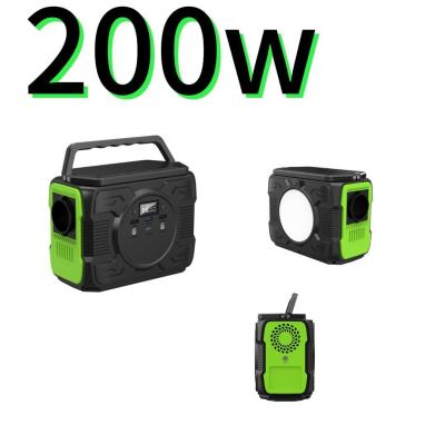 China High Mobility Portable Solar Power Station with 4W LED Light Steady on and 200W Output for sale