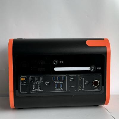 China 800W Solar Input Portable Mobile Power Station 200W Pure Sine Wave Inverter 2200W Outdoor Emergency for sale