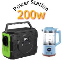 China 200W/173wh Lithium Battery Portable Solar Power Station with Ec5 Output 12V/200-300A for sale