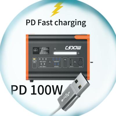 China Black Orange Portable LiFePO4 Battery Charger 1500W/2200W/3000W UPS Power Station for sale