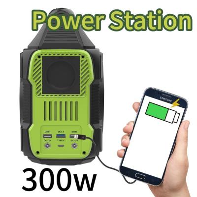China 300W/288wh Silent Portable Inverter Generator for Outdoor Camping Power Station Recyclable for sale