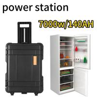 China AC Pure Sine Wave Output 7000W Portable Solar Power Station for Outdoor and Grid Charging for sale