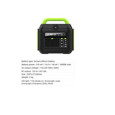 China 600W/576wh Family Emergency Portable Energy Supply Power Station Compact and Powerful for sale