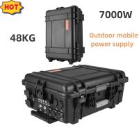China 7000W Camping Solar Portable Charging Power Station with 15A Max AC Output Current for sale