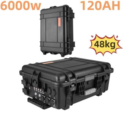 China AC Pure Sine Wave 6000W/120ah Solar Generator for Home and Outdoor Energy Solution for sale
