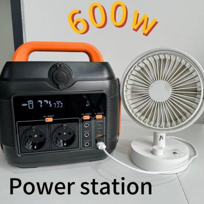 China Hot 600W/576wh AC DC C-Type Battery Backup Power Emergency Portable Power Station for sale