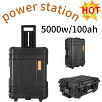 China Outdoor Camping Solar Power Station All AC Output Socket 4800wh 48V100ah for Family for sale